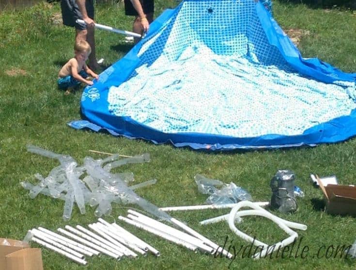 An Above Ground Pool Setup for Young Children - DIY Danielle®