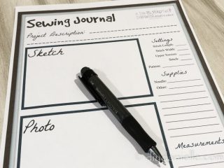 How to Keep a Sewing Journal: Get the free printable! - DIY Danielle®