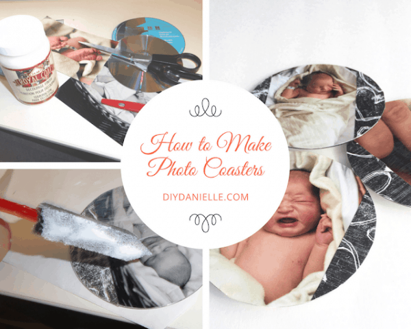 How to Make Photo Coasters from CDs - DIY Danielle®