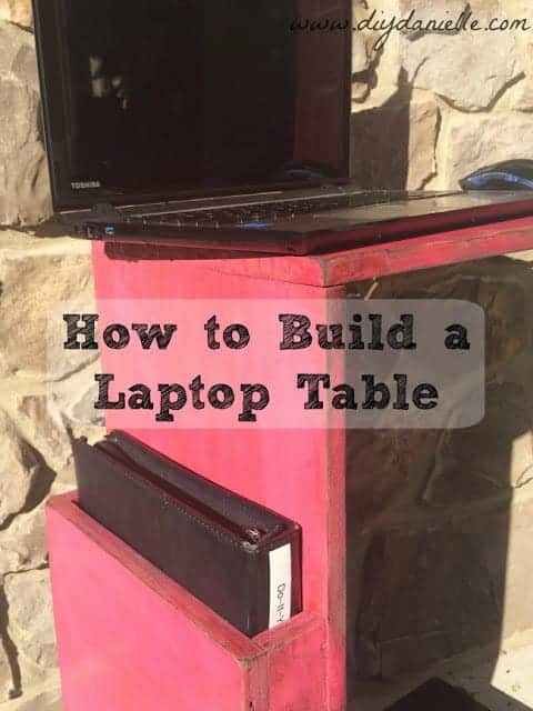 DIY Easy Rolling Laptop Desk for Working at Your Couch - DIY Danielle