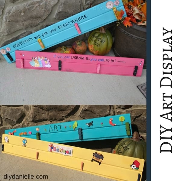 DIY Children's Art Display - DIY Danielle