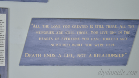 How to Create a Memorial Wall - DIY Danielle®