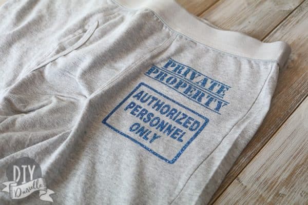 Easy Personalized Boxer Briefs for Valentine's Day - DIY Danielle®