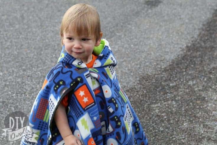 How to Add Arm Holes to a Car Seat Poncho - DIY Danielle®