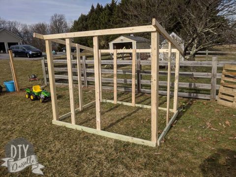 How to Build a Goat House: Supplies & Framing - DIY Danielle®