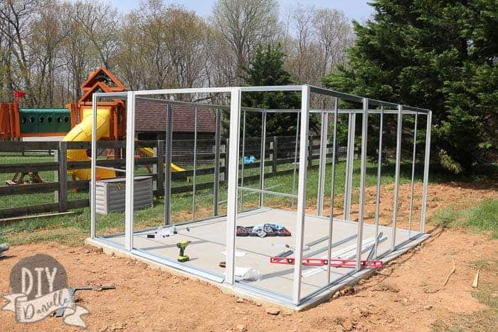 Ironwood Shed Frame Kit: Wood Shed Kit - DIY Danielle®