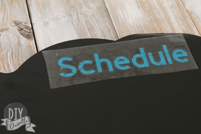Back to School Kids Schedule with Cricut - DIY Danielle®