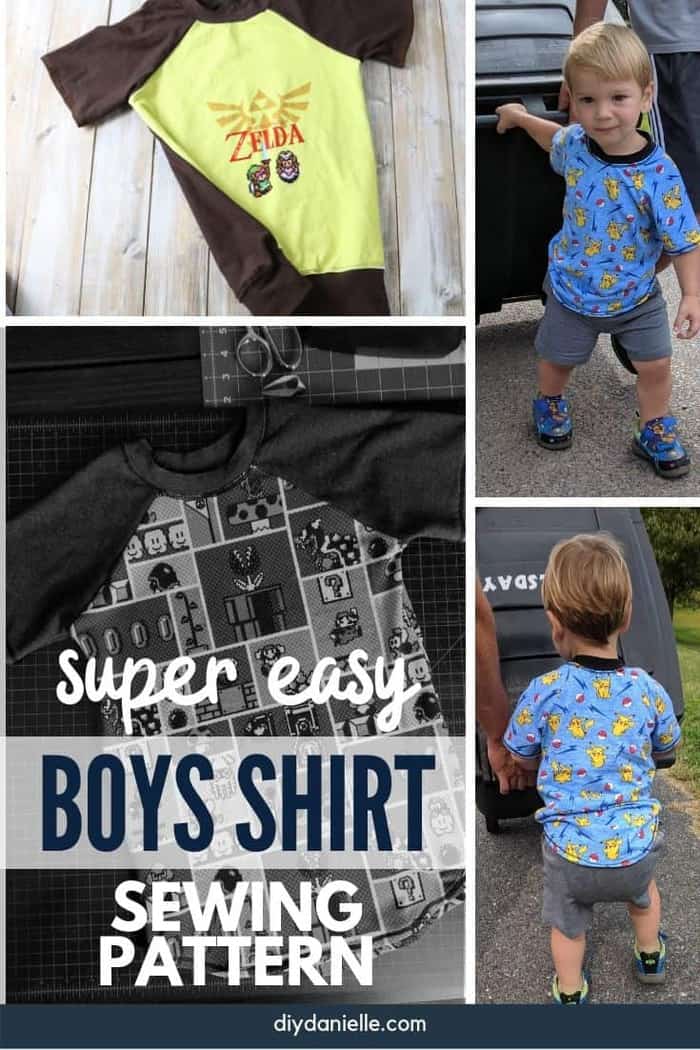 Boy's Shirt Pattern: Raglan Style - DIY Danielle®