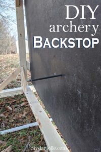 DIY Archery Backstop for a Home Archery Range - DIY Danielle®