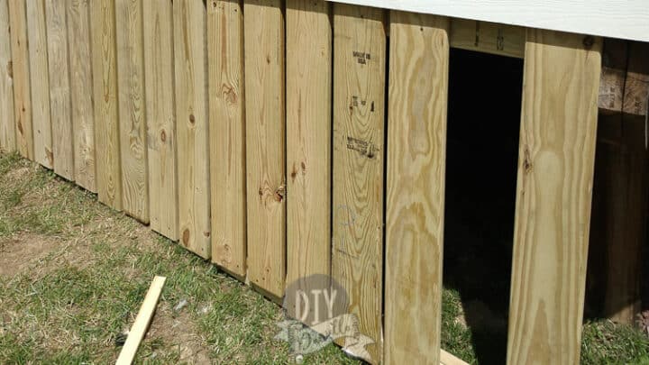 DIY Deck Skirting to Hide Under Your Deck - DIY Danielle®