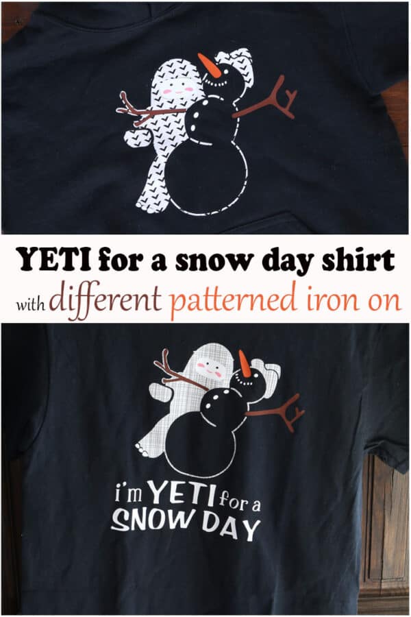 How to Make a DIY Yeti Shirt for a Snow Day (Free Cut File!) - DIY ...