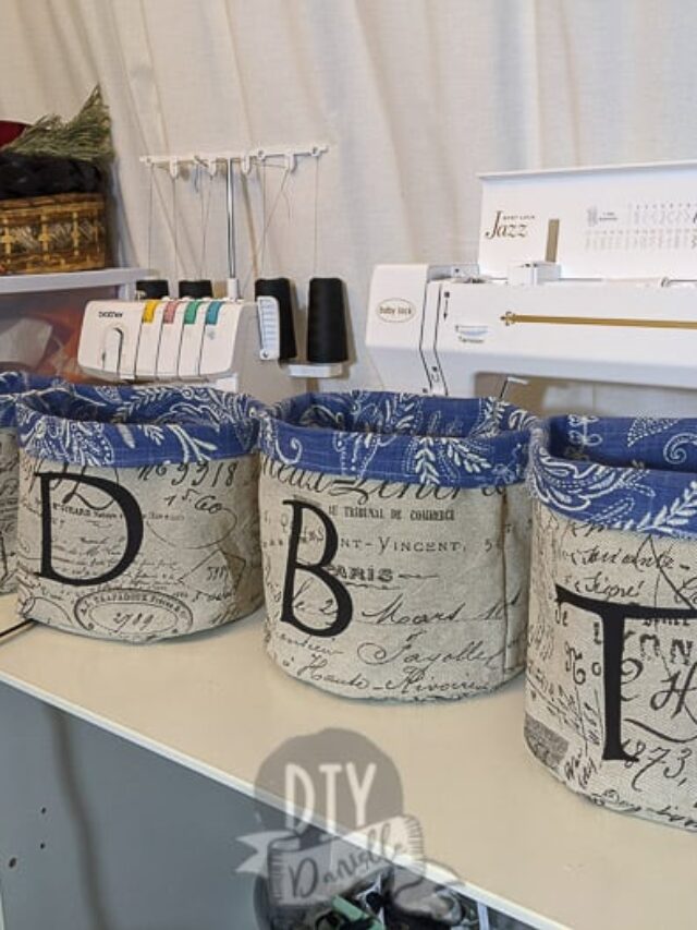 DIY Reversible Round Fabric Bins Story - DIY Danielle®