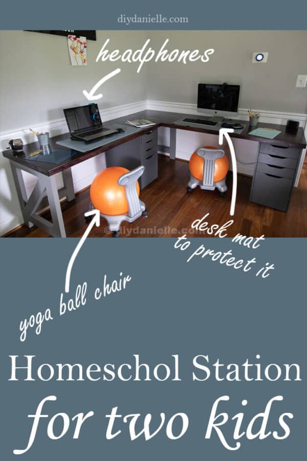 DIY 2 Person Corner Desk with a Farmhouse Style - DIY Danielle®