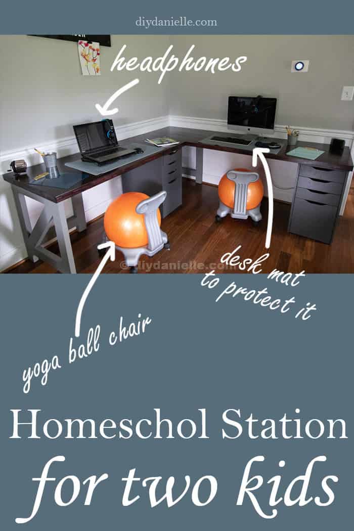 DIY 2 Person Corner Desk with a Farmhouse Style - DIY Danielle®