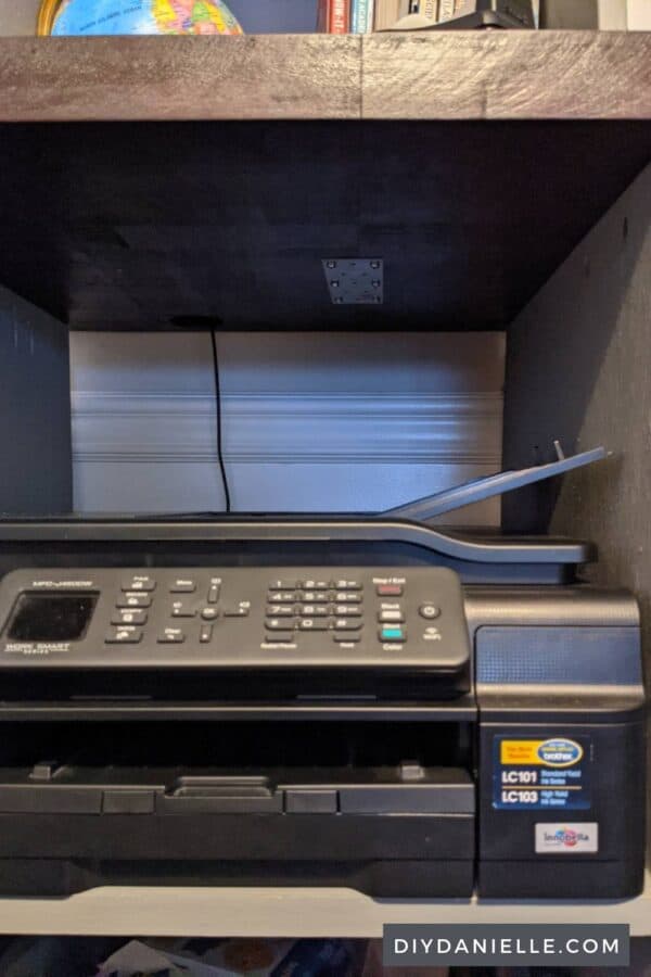 DIY Printer Stand with Paper Storage - DIY Danielle®