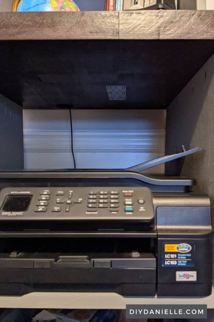 DIY Printer Stand with Paper Storage - DIY Danielle®