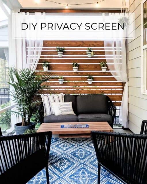 15 DIY Outdoor Privacy Screens - DIY Danielle®