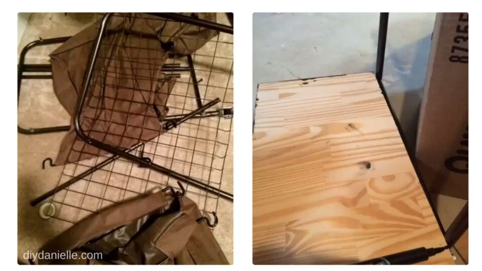 Upcycled Laundry Sorter to Recycling Bin - DIY Danielle®