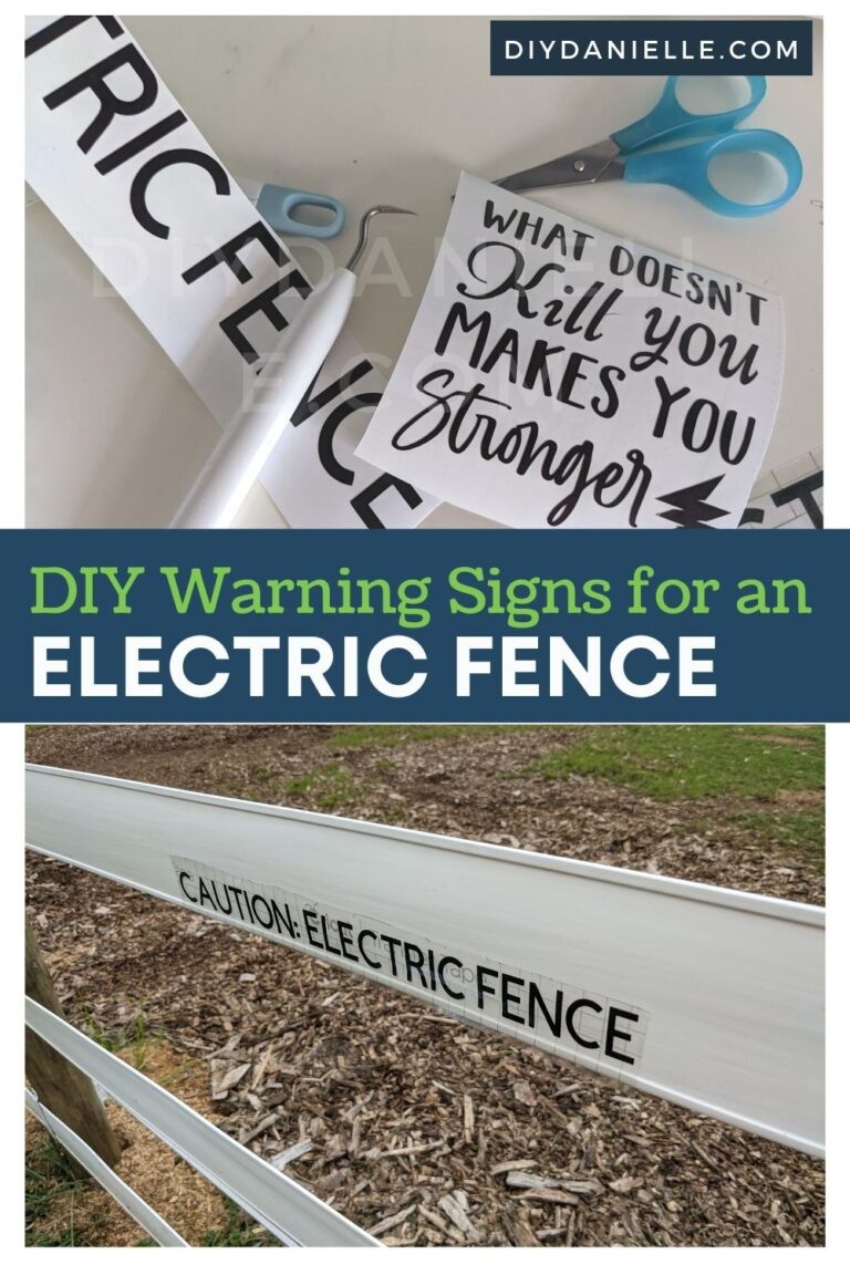 How to Make Warning Signs for Your Electric Fence - DIY Danielle®