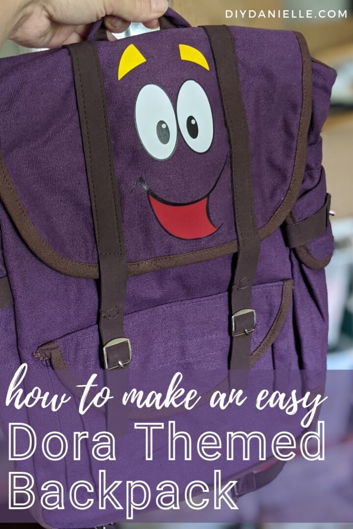 DIY Dora the Explorer Themed Backpack and Water Bottle - DIY Danielle®