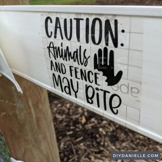 How to Make Warning Signs for Your Electric Fence - DIY Danielle®