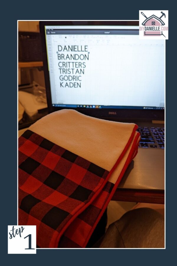 How to Personalize Christmas Stockings with Your Cricut - DIY Danielle®