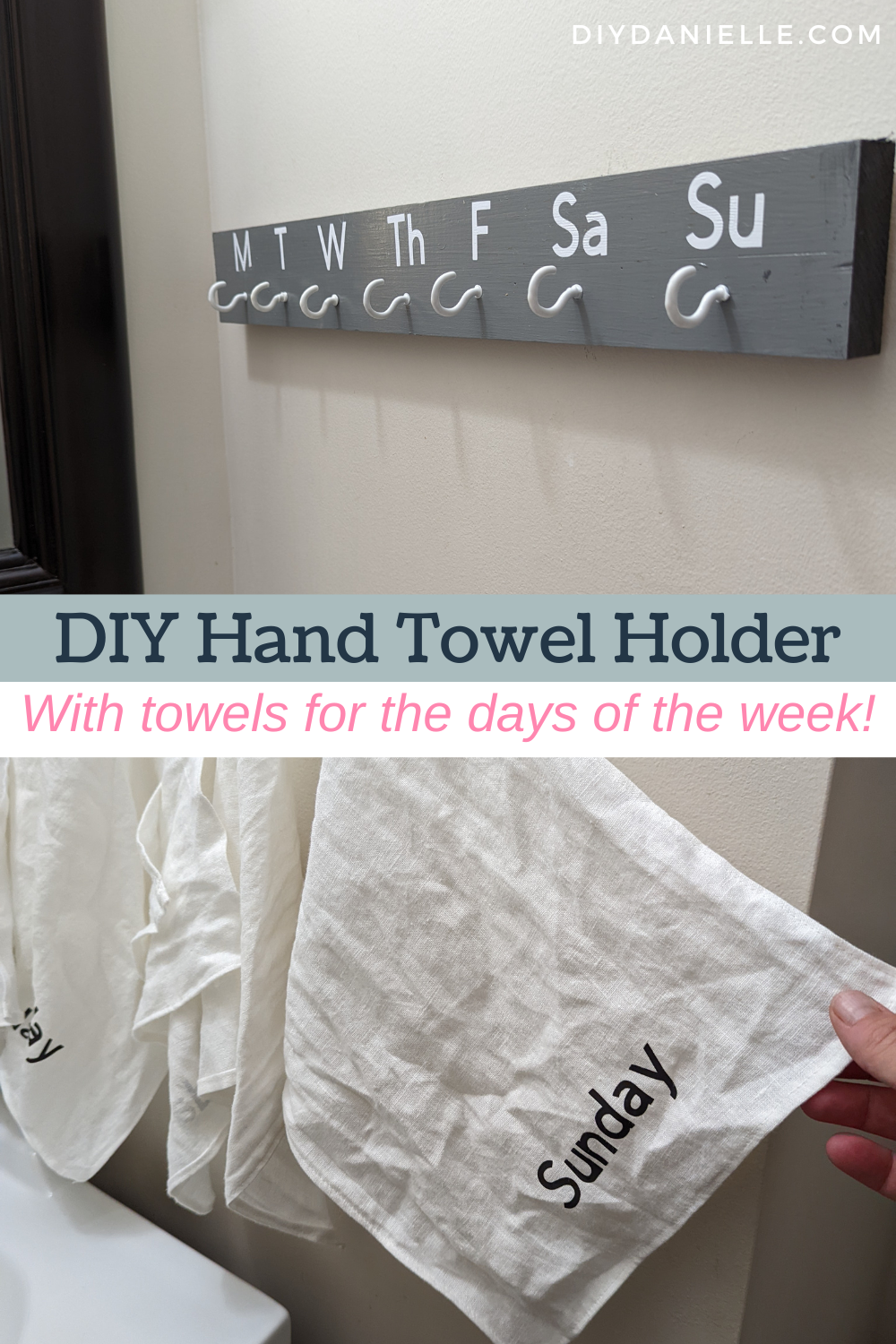 DIY Hand Towel Holder - DIY Danielle®