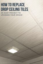 How to Install Drop Ceiling Tiles for a Bathroom - DIY Danielle®