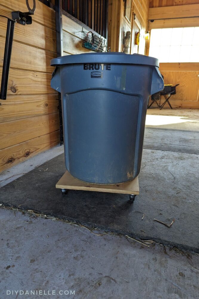DIY Rolling Feed Bins for a Horse Farm - DIY Danielle®