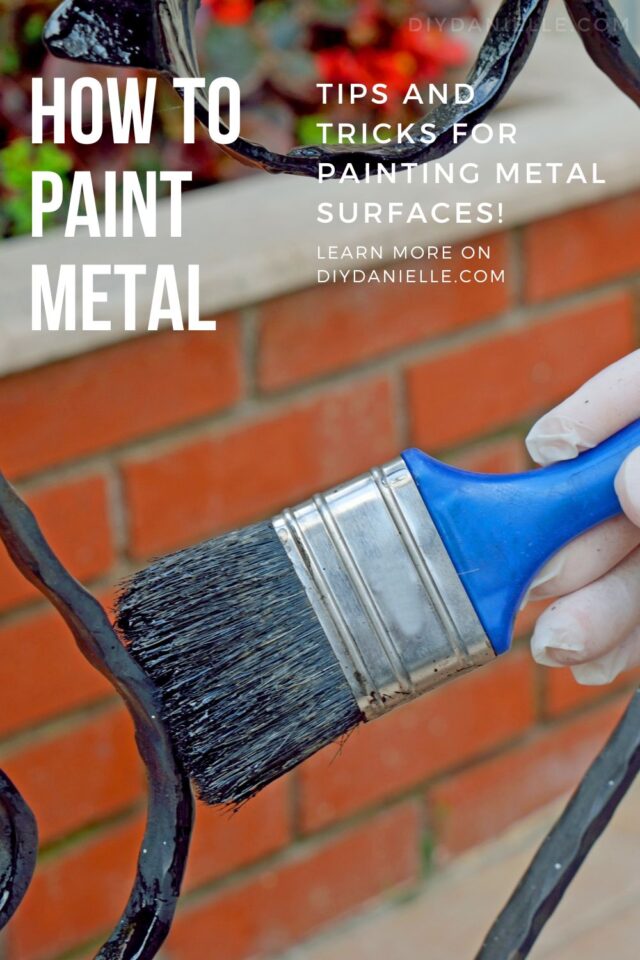 How to Paint Metal - DIY Danielle®