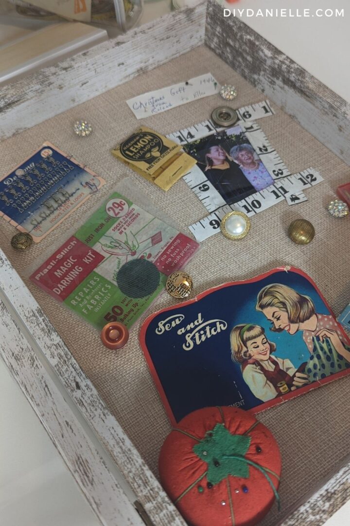 Sewing Shadow Box for a She Shed - DIY Danielle®