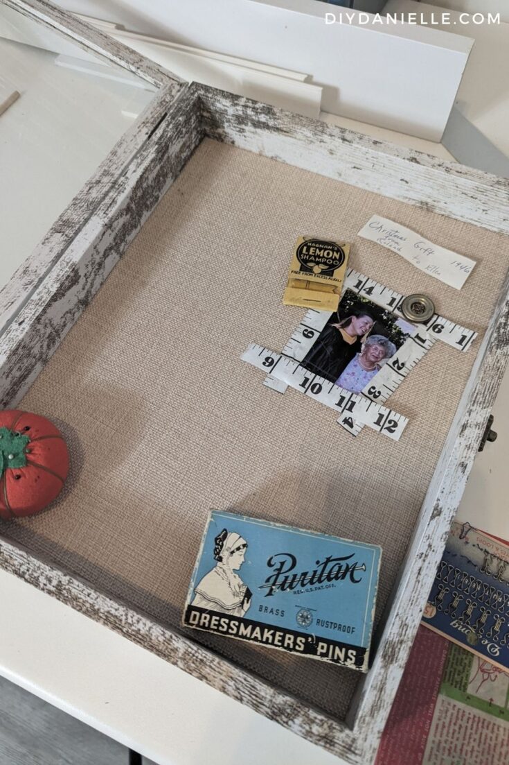 Sewing Shadow Box for a She Shed - DIY Danielle®