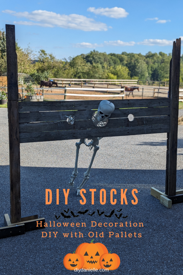 How to Make Medieval Stocks for Halloween Decor with Pallets
