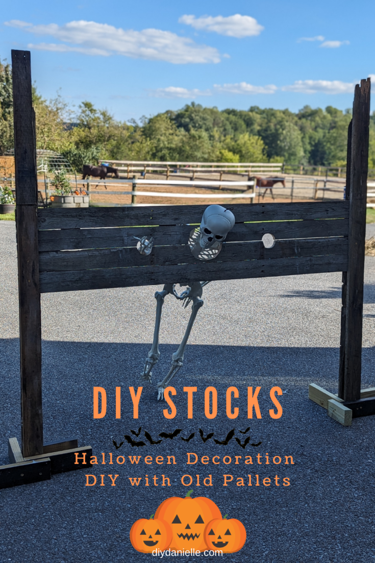 How to Make Medieval Stocks for Halloween Decor with Pallets