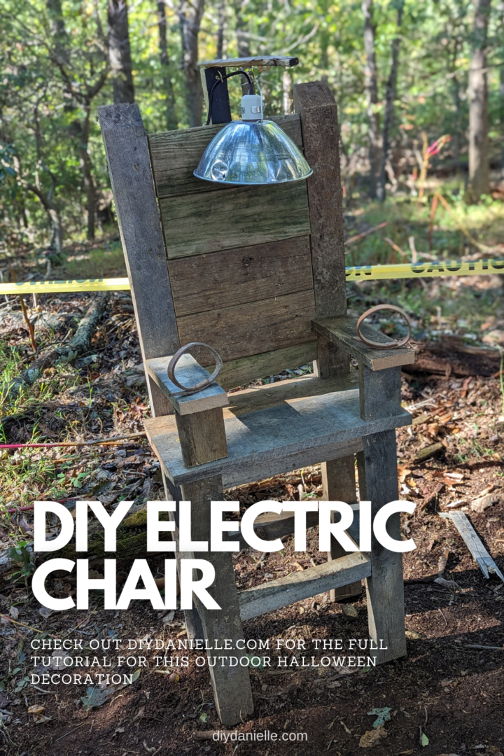 DIY Electric Chair Prop: Halloween Decoration Made of Scrap Wood