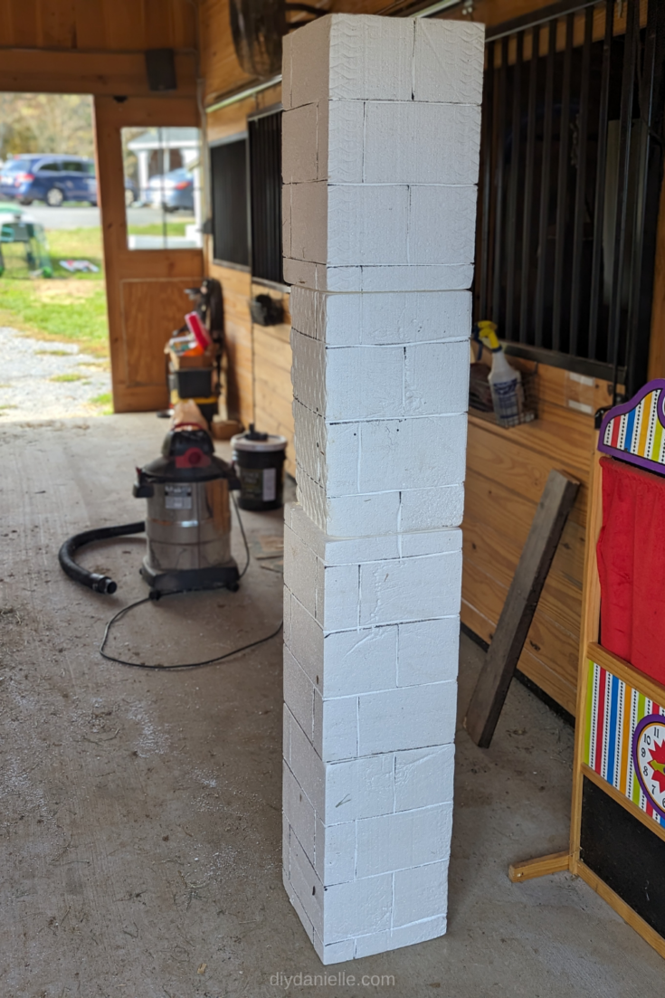 DIY Cemetery Archway with Foam Blocks - DIY Danielle®