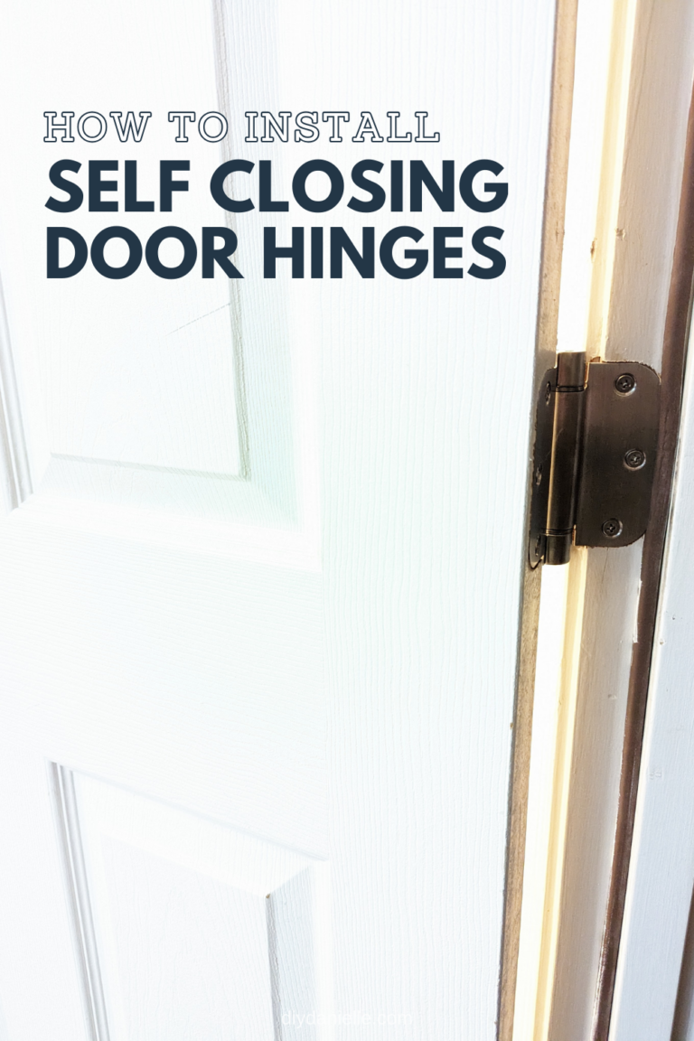 Installing Self Closing Door Hinges - 6 Easy Steps with Tutorial