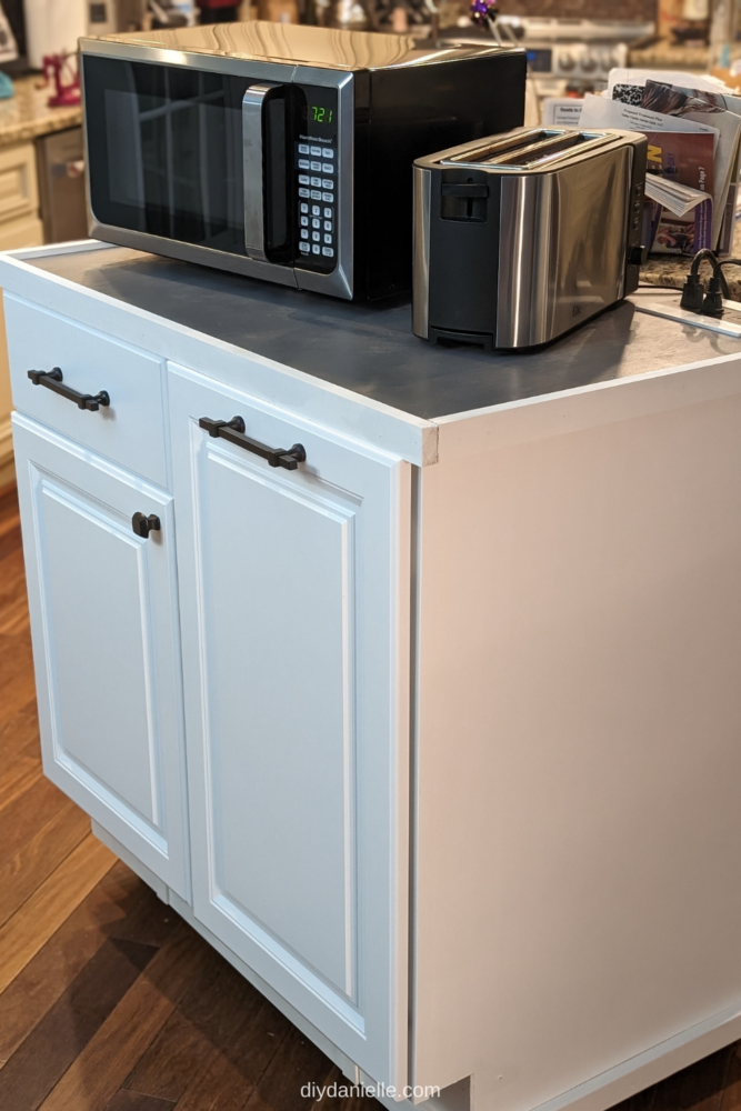 DIY Microwave Cart: With Extra Kitchen Storage Space! - DIY Danielle®