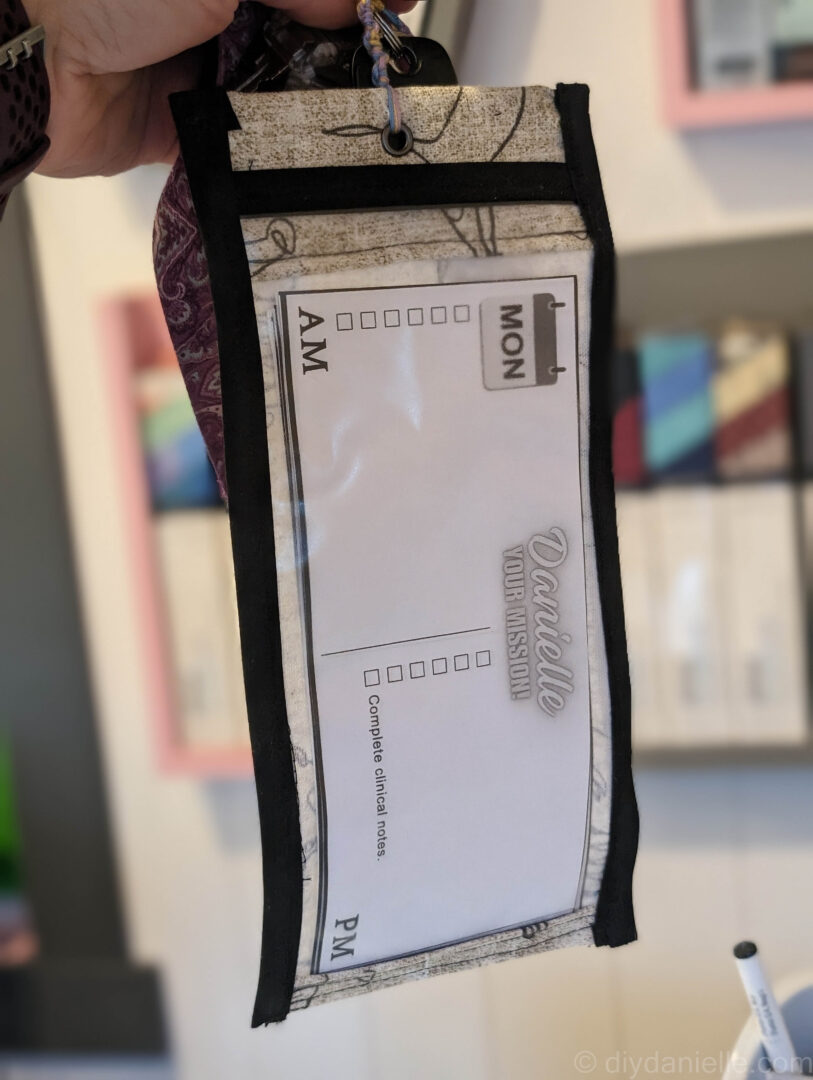 DIY Dry Erase Pocket Sleeve: Small Reusable Pouches for Chore Tracking