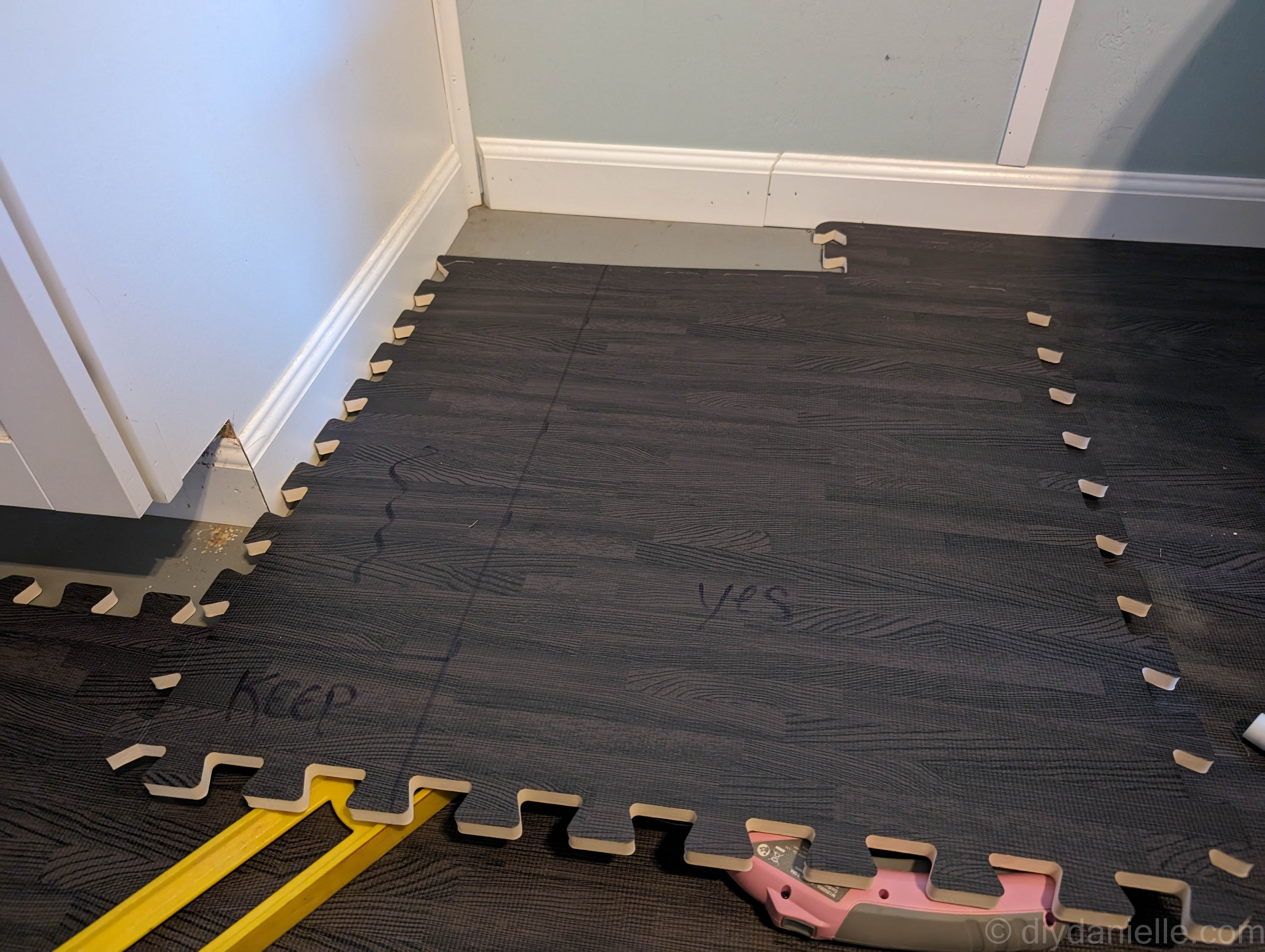 Foam Floor Tiles: Easy to Install Removable Flooring Alternative for Renters - DIY Danielle®