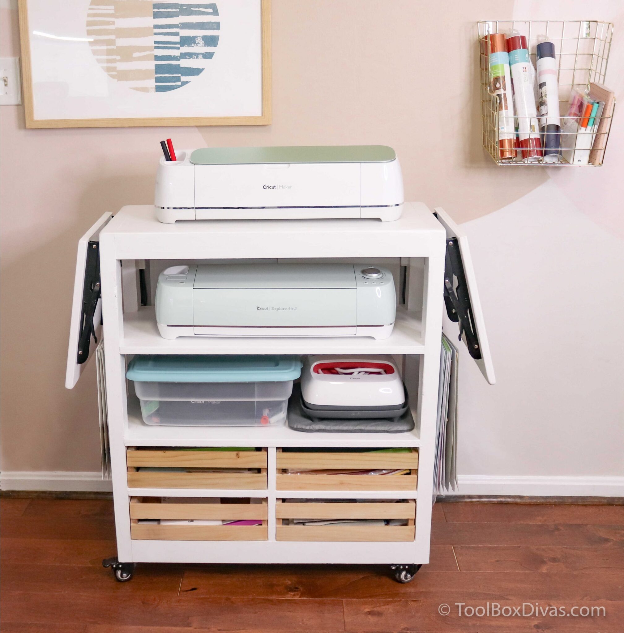 15+ DIY Craft Storage Carts - DIY Danielle®