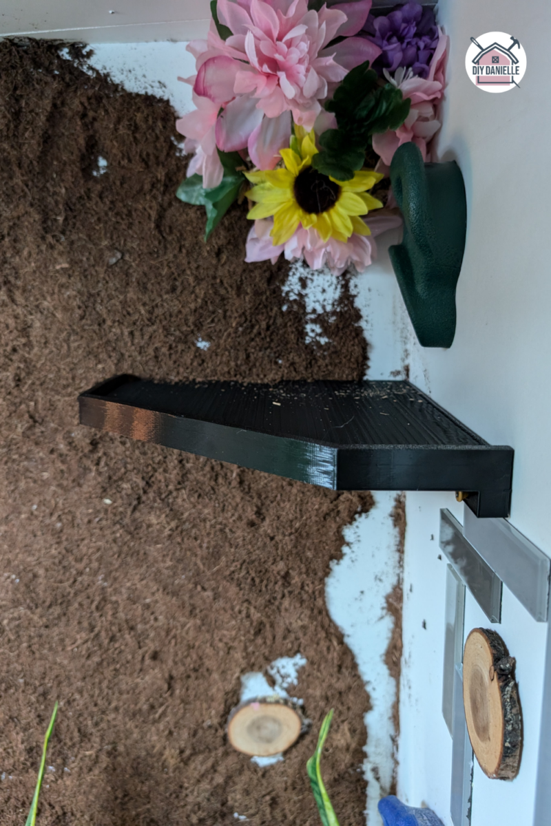 3D Print File: Snake Basking Ledge for Reptile Enclosure Corner