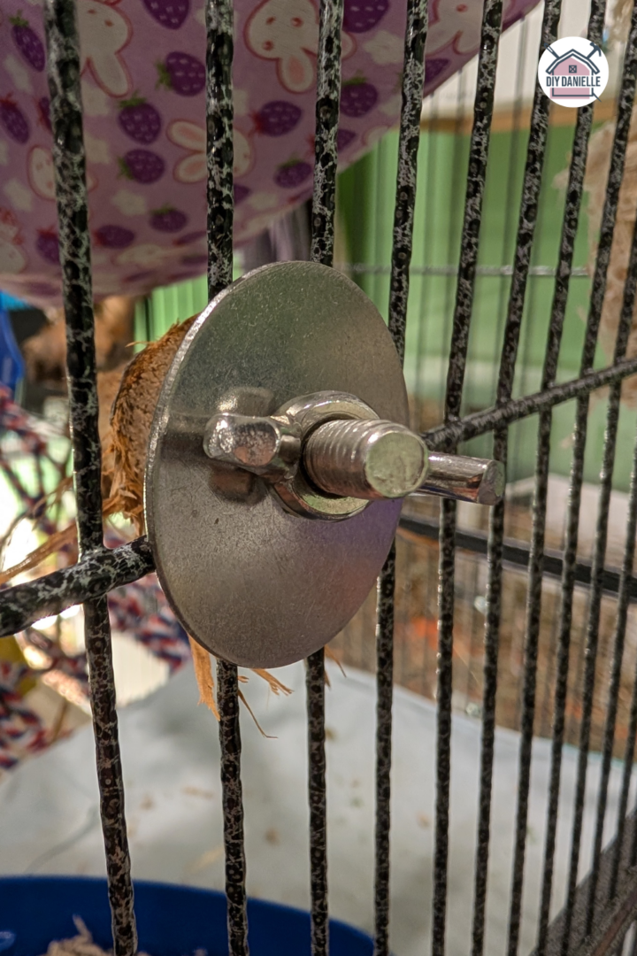 DIY Wood Branch Perches for a Wire Pet Cage - DIY Danielle®