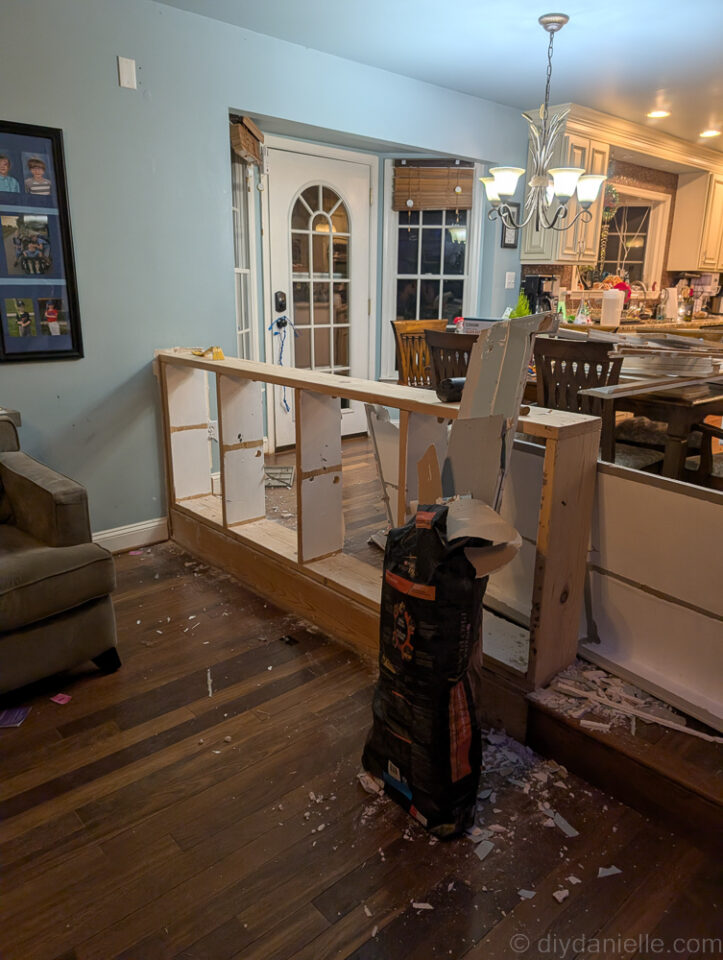 How to Remove a Half Wall - DIY Danielle®