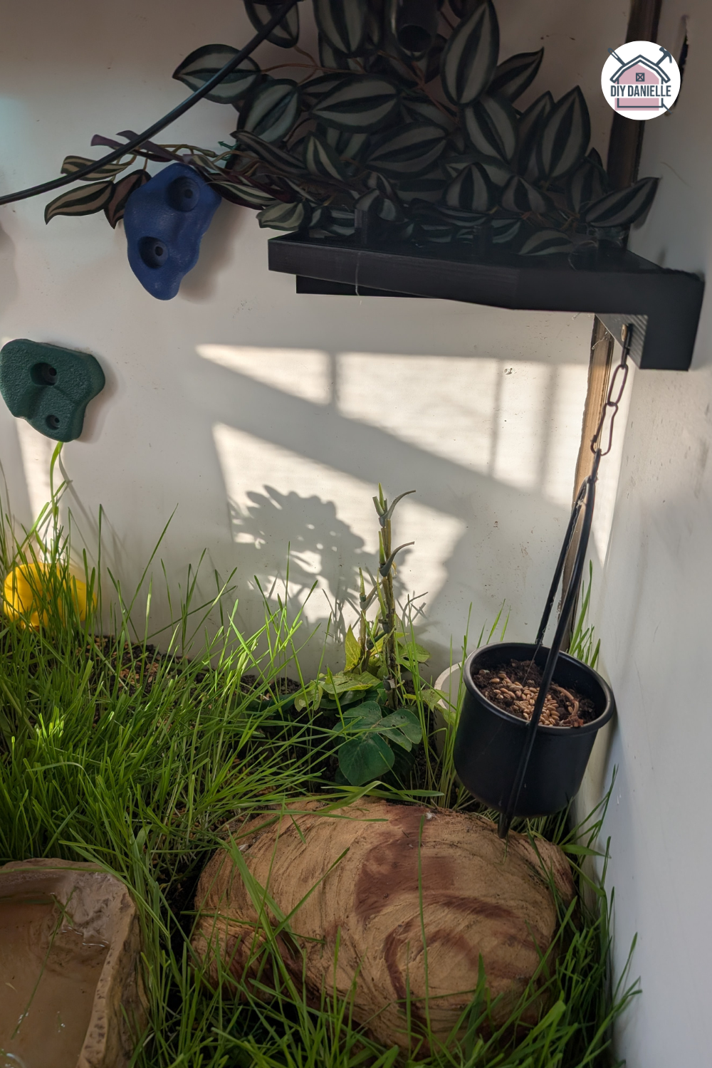 3D Print File: Snake Basking Ledge for Reptile Enclosure Corner