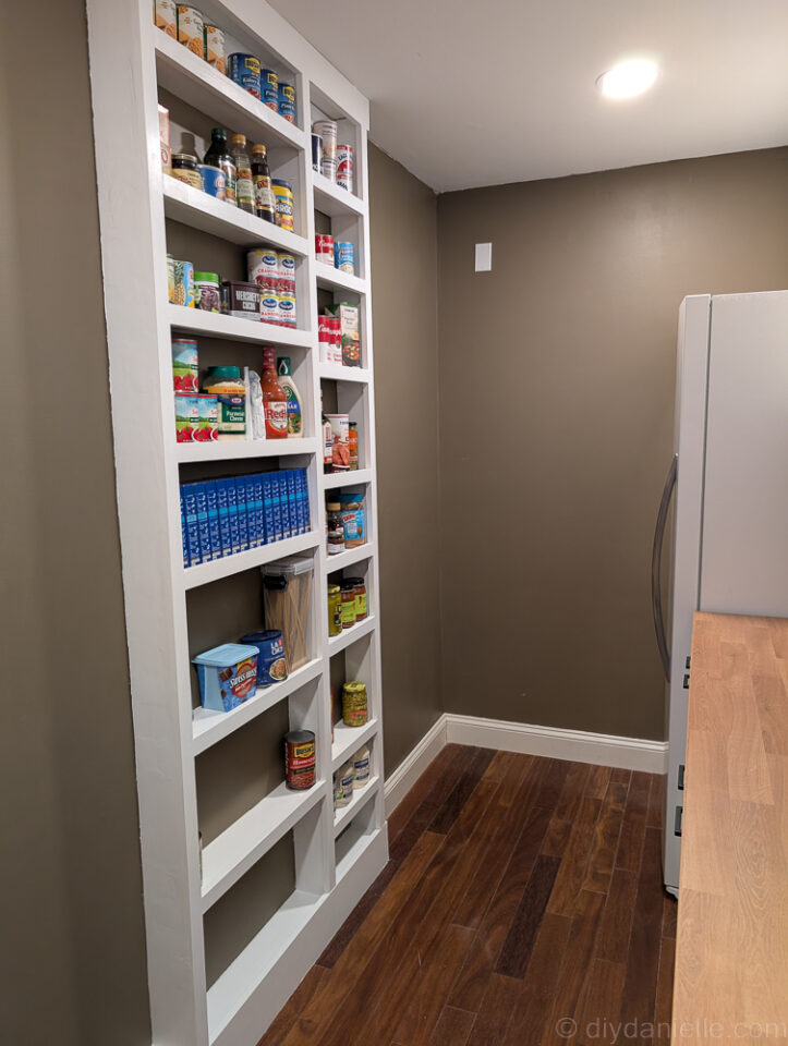 DIY Can Storage: Wall Mounted Storage for a Pantry - DIY Danielle®