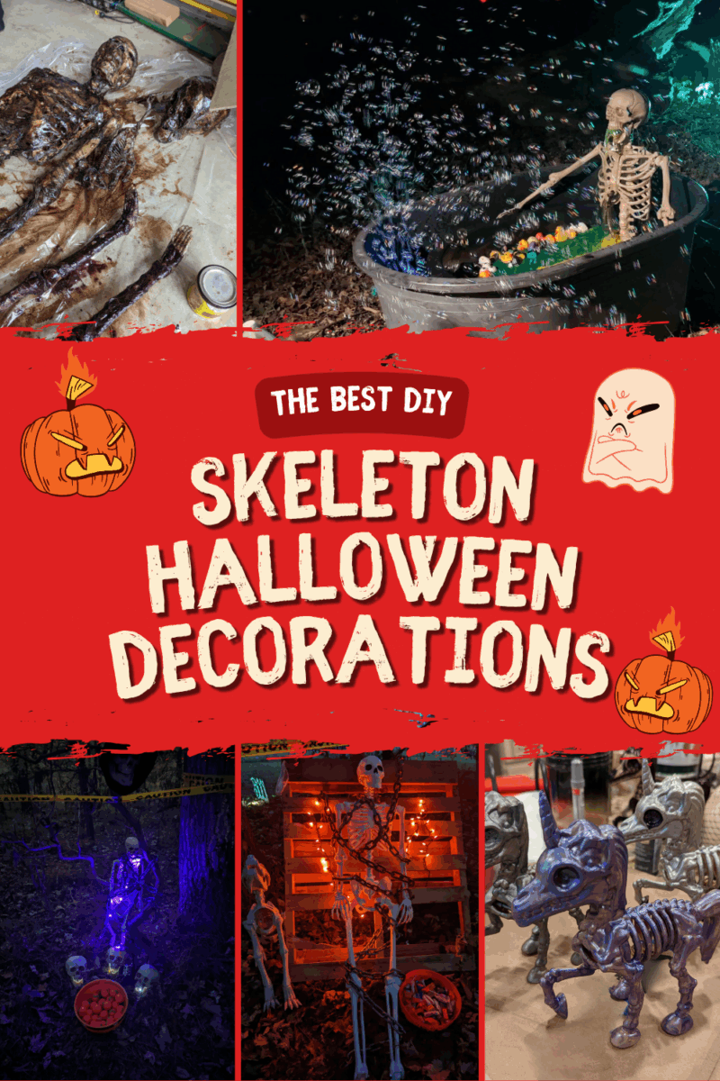 DIY Skeleton Decorations to Haunt Your Home This Halloween - DIY Danielle®